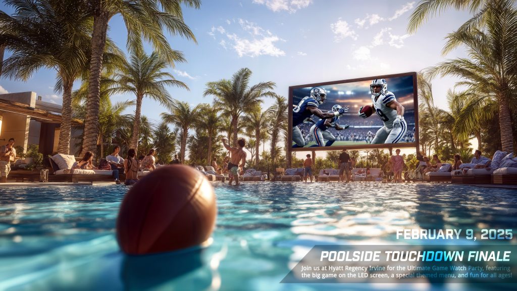 Hyatt Regency Irvine's Poolside Touchdown Finale - Destination Irvine